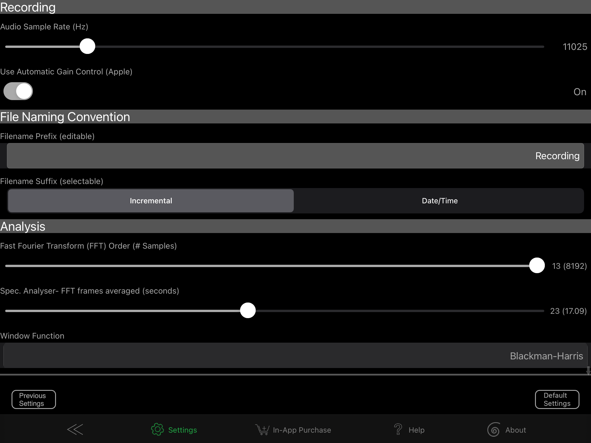 Messen mit der Spectroid App